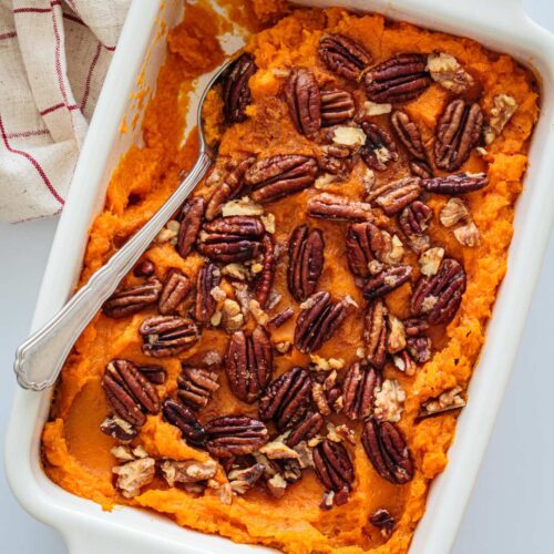 Low-fat Sweet Potato Casserole With Pecan Crumble